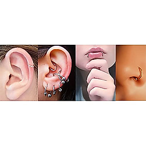 Curved Barbells Titanium G23 Grade Green Anodized 14Gx3/8(1.6x10MM) Captive Bead Ring-BCR with 4MM Ball