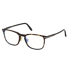 Tom Ford FT 5699-B 052 Dark Havana Plastic Square Eyeglasses 55mm