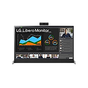 LG 27'' 27BQ70QC-S 27-inch QHD Libero Monitor with Detachable Full HD Webcam, 27-inch QHD (2560 x 1440) IPS Display
