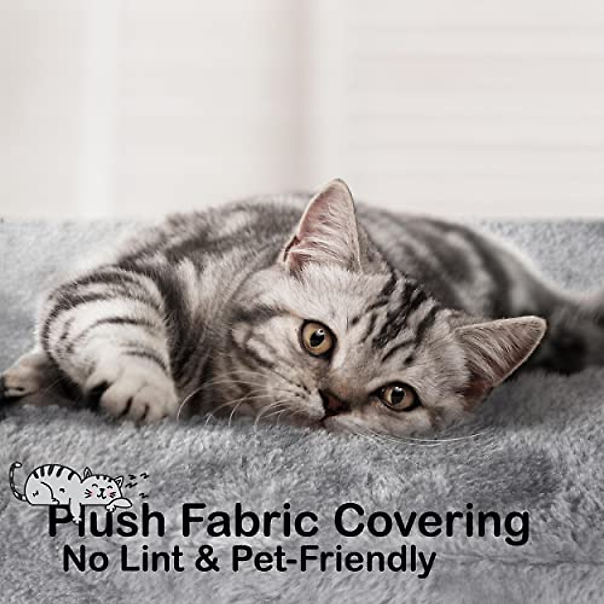 Yaheetech 70 inches Stable Cat Tree with Padded Platform, Replaceable Dangling Balls, Hammock, Basket and Condo, Cat Tower Furniture for Kittens, Cats and Pets