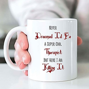 Inspiring Killing It Gifts for Therapists, an Ideal Birthday Present for a Sister - Grey Multicolor Unisex Sweat 11 Oz White Ceramic Coffee Mug