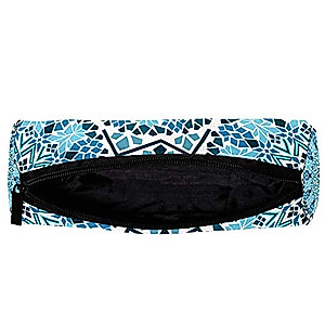 Moroccan Mosaic Pattern Pencil Bag Pen Case Stationary Case Pencil Pouch Desk Organizer Makeup Cosmetic Bag for School Office