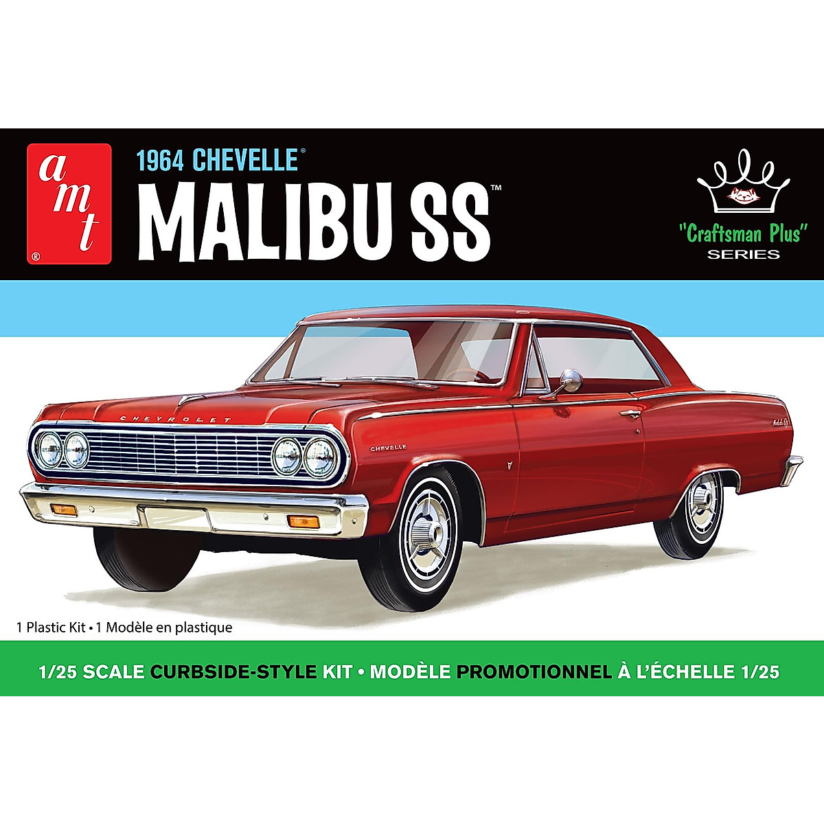 AMT 1964 Chevy Chevelle Malibu Super Sport Craftsman Plus 1:25 Scale Model Kit