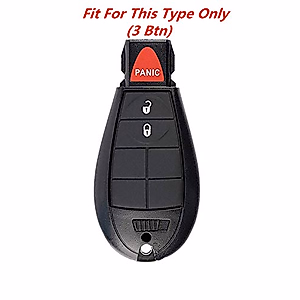 KAWIHEN Keyless Entry Remote Key Fob Skin Replacement for Chrysler Town AND Country Dodge Durango Grand Caravan Journey Ram 1500 2500 3500 Jeep Grand Cherokee GQ4-53T M3N5WY783X IYZ-C01C