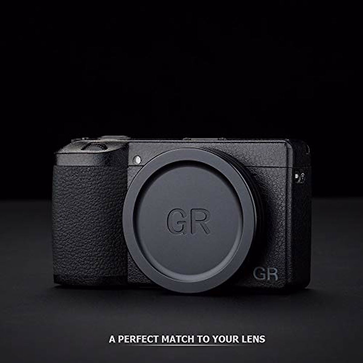 JJC Aluminum Lens Cap Cover Protector for Ricoh GR IIIx GRIIIx GR III GRIII GR II GRII with Soft EVA Interior -Black