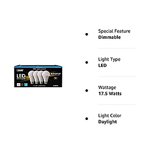 Feit Dimmable LED 5000K Daylight 4-Pack (100W Replacement) 17.5W
