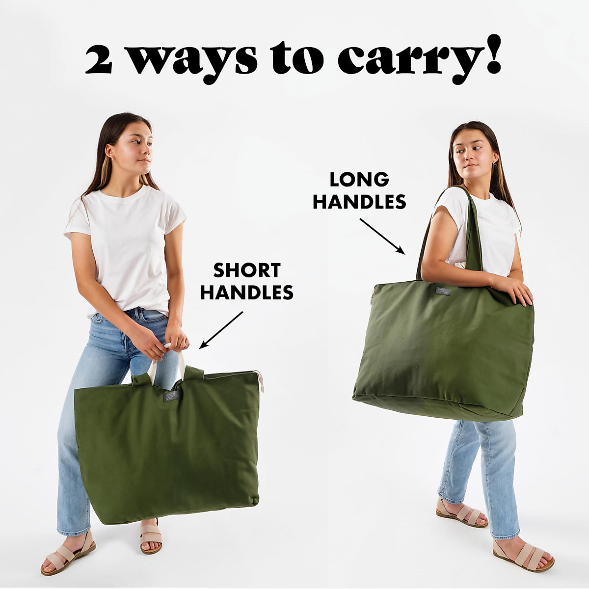 Foundry by Fit + Fresh, All The Things Tote Bag, Luggage, Travel Duffle Bag, Weekender Bags for women, and Beach Bag, Olive