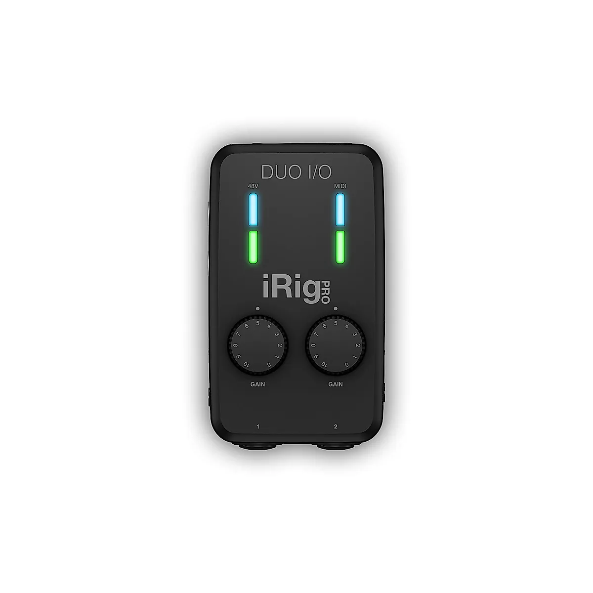 IK Multimedia iRig Pro Duo I/O USB audio interface, TRS balanced & headphones outputs, audio mixer to 24-bit, midi interface for music studio, recording, podcasting, streaming & social apps