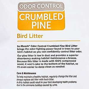So Phresh Odor Control Crumbled Pine Bird Litter, 10 lbs.