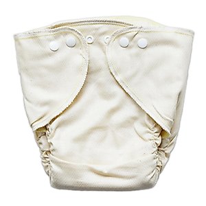 Osocozy Fitted Organic Diaper, 100% GOTS Certified Organic Cotton Birdseye Weave Fabric. Soft and Absorbent. Easy Snap Closures. Sewn in The USA. (Size: Toddler 25-35 Lbs)