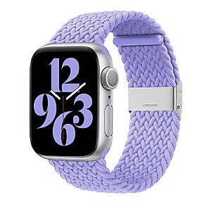 Bandiction Braided Solo Loop Stretchy Elastic Band Compatible with Apple Watch Band 38mm 40mm 42mm 44mm 41mm 45mm 49mm, iWatch Bands Women Men with Buckle for iWatch Ultra Series 8/7/6/SE/5/4/3/2/1