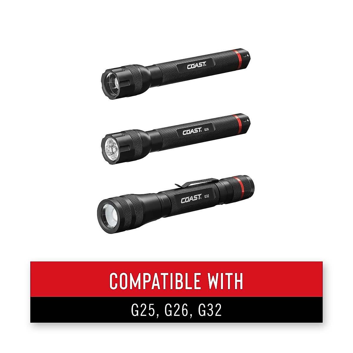 Coast ZX555 ZITHION-X Li-Ion Rechargeable Battery for The G24, G25, G26, G32, and G34 LED Flashlights, Black