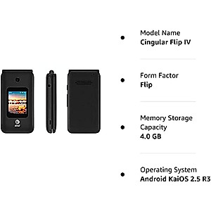 AT&T CINGULAR FLIP 4 SMARTFLIP IV U102AA 4G Phone for AT&T