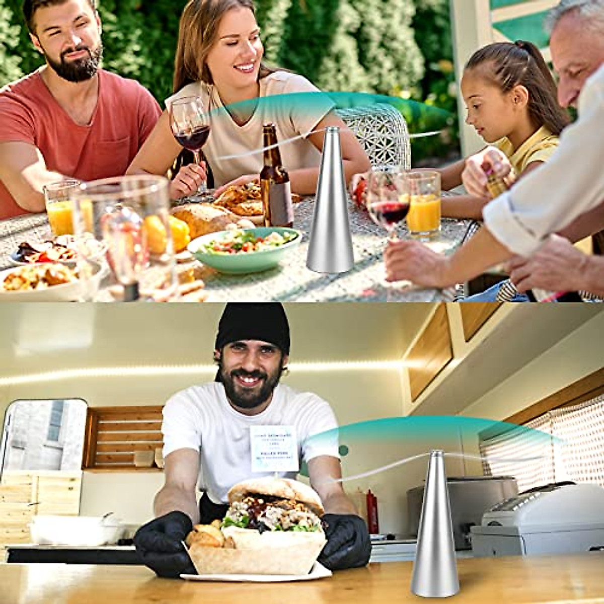 PIAOPIAONIU 3PCS Fly Fan for Outdoor Table Picnic Fly Fan and Food Fan ...