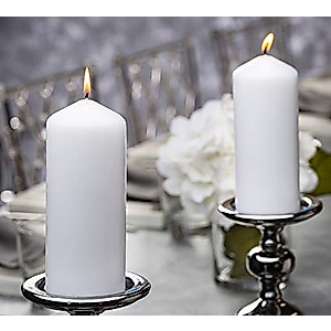 Bolsius White Pillar Candles – 3x9 Unscented Candle Set of 6 – Dripless, Smokeless, and Clean Burning Household Dinner Candles – Perfect for Weddings, Parties, Dinners Decorative Candles
