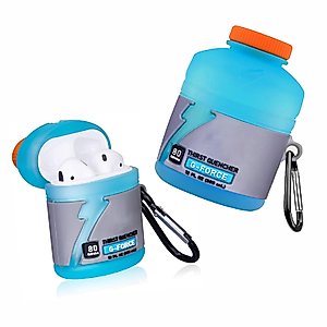 Cases for Airpod 2&1 Case, Cute 3D Funny Bottle Airpods 1st 2nd Case, Soft Silicone Portable Cover, Fashion Cool Fun Stylish Air Pods Shell Cases for Girls Women Boys Kids Teen