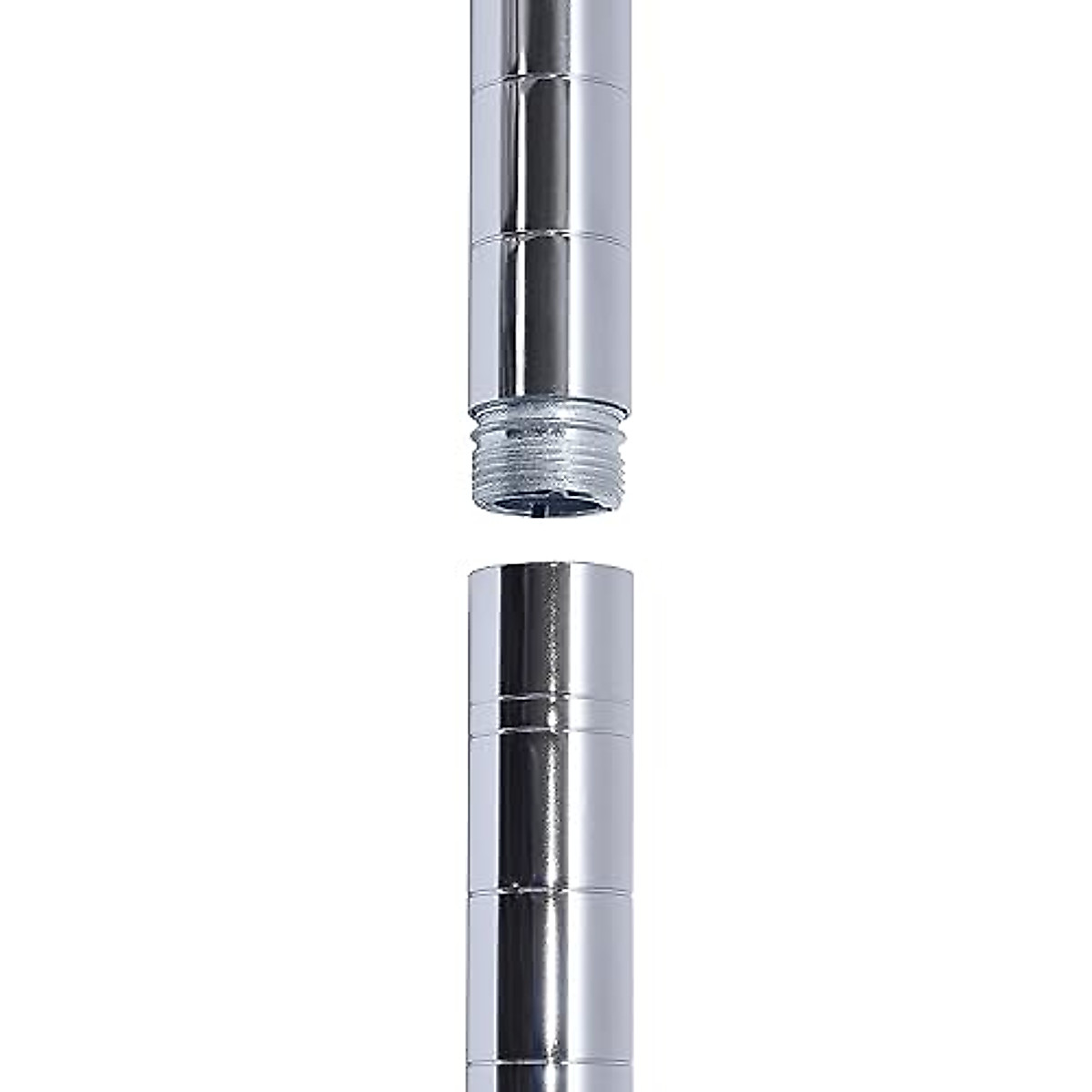 Sandusky MWS361872 5-Tier Mobile Wire Shelving Unit with 3" Rubber Casters, 5 Wire Shelves, Chrome, 72" Height x 36" Width x 18" Depth