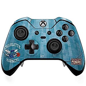 Skinit Decal Gaming Skin compatible with Xbox One Elite Controller - Officially Licensed NBA Charlotte Hornets Hardwood Classics Design