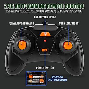 Intano Remote Control Dinosaur car Toy, 2.4G Dinosaur Monster Trucks for Boys 3,4,5,6,7,8 Year Old,Dinosaur Toys for Kids 5-7 with Light Sound Mist Spray.Birthday Gift for Kids Boys Girls