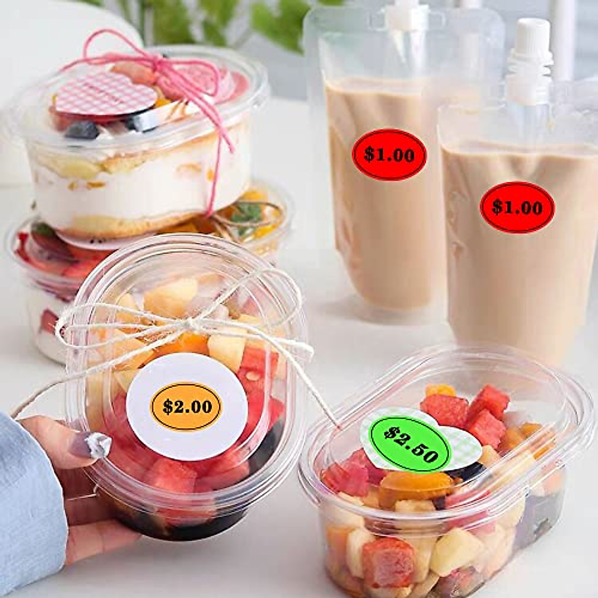 Vending Machine Price Labels Soda Snack $1.00 $1.25 $1.50 $1.75 $2.00 $2.50-0.8 x 0.6 Inch Vending Machine Labels Sales Stickers for Business 720 Pcs