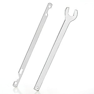 Orion Motor Tech Fan Clutch Wrench Set with 32mm Nut and Water Pump Pulley Holder for BMW E34 E36 E39 E46 E90, 2pc, Silver