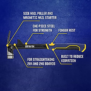 IRWIN Hammer, 24oz Demolition Steel Framing Hammer (IWHT51024)