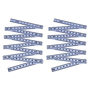 Faotup 2PCS White 1 Meter ABS Folding Ruler with Sliding Extension,Mini Folding Ruler,Small Folding Ruler,Folding Ruler Slide,Folding Rulers Measuring Tool,5.11×1.00×0.51Inches