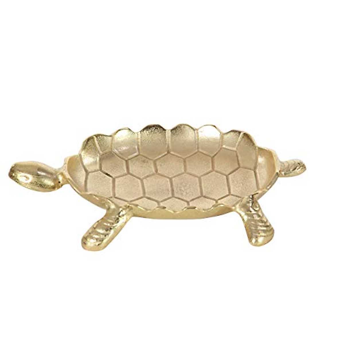 Deco 79 68987 Aluminum Turtle Dishes (Set of 2), Gold
