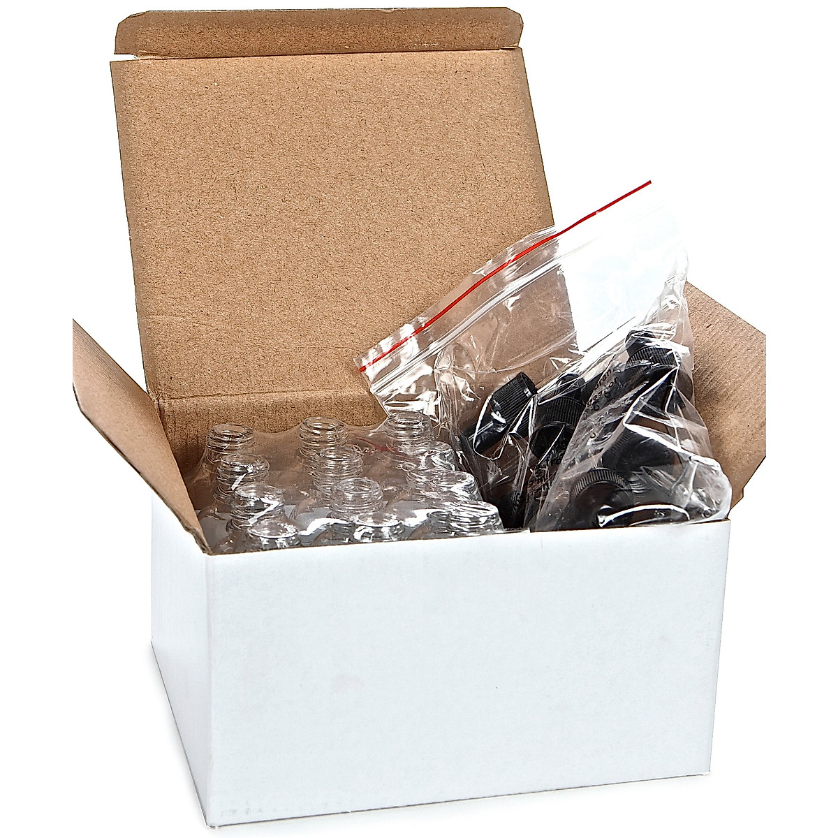 Vivaplex, 12, Clear, 1 oz Glass Bottles, with Glass Eye Droppers