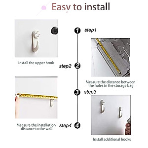 Handbag Organizer Storage Purse Bag Hanger with 4/5 Easy Access Deep Pockets Fully Sealed with Zipper dust-Proof for Closet Wall…(Gray, 4 Pockets)