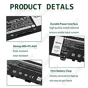 UOROLBMY New 38WH F62G0 39DY5 Laptop Battery for Dell Inspiron13 7000 i7373 7373 7370 7380 7386 2-in-1 P83G P87G P91G P83G001 P83G002 P87G001 Vostro 13 5370 039DY5 0F62G0 RPJC3 0RPJC3 F62GO 11.4V