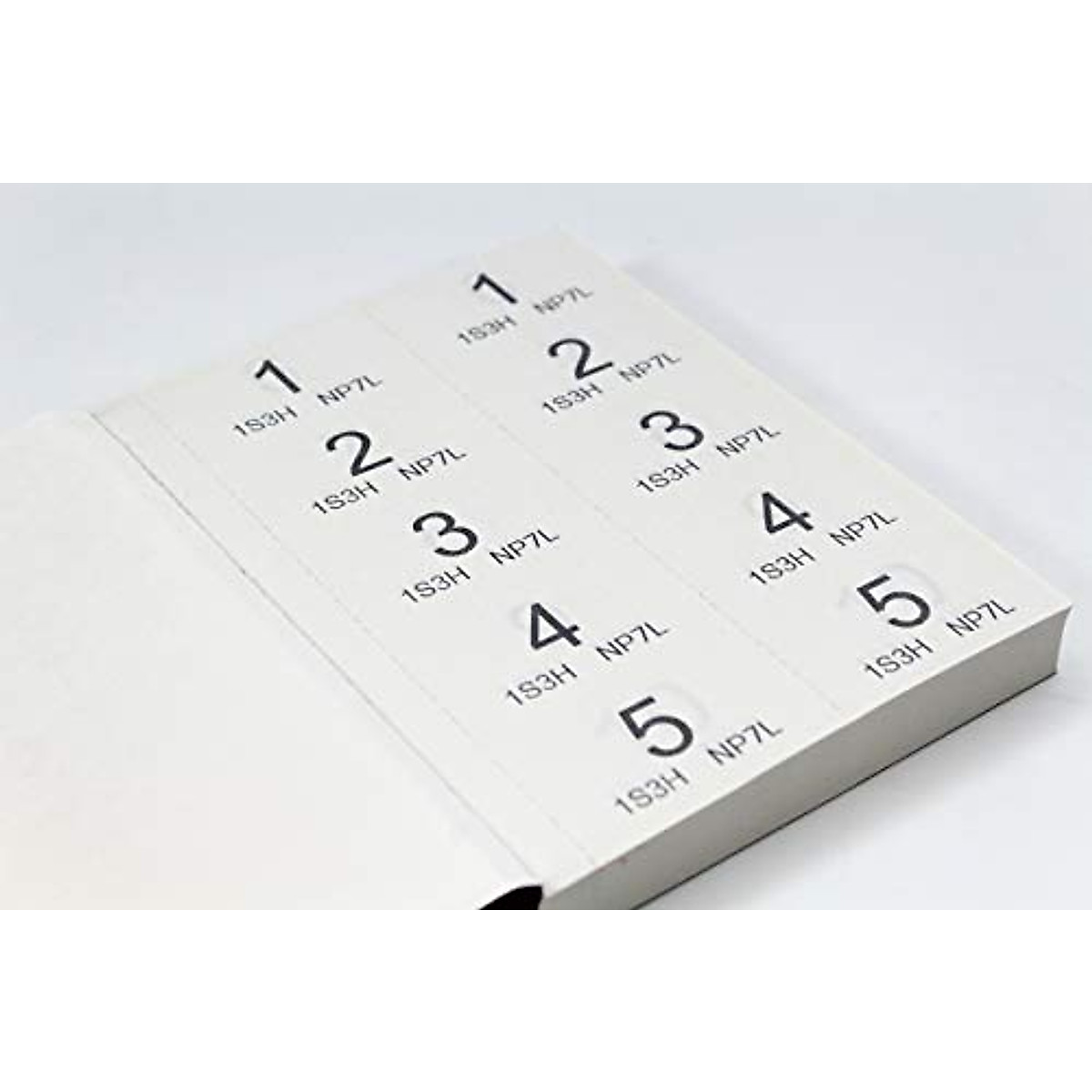 Silvine Cloakroom/Raffle Tickets, Numbered 1-1000 with Security Numbering. Ref CRT1000 [Pack of 6]