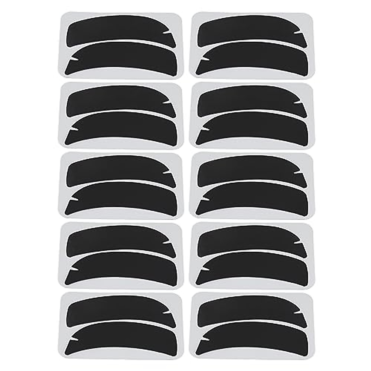 Eyelash Extension Patches, Notch Eyelash Extension Under Eye Gel Pads 10 Pairs Soft for Salon (Black)