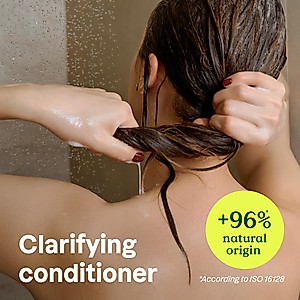 ATTITUDE Clarifying Hair Conditioner, Restores Shine, Naturally Derived Ingredients, Vegan Detangler, Dermatologically Tested, Lemon Leaves and White Tea, 8 Fl Oz