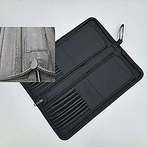 NUOBESTY Pencils Roll Canvas Brush Wrap Rollable Pouch Pen Art Paint Brush Holder Storage for Students Artist