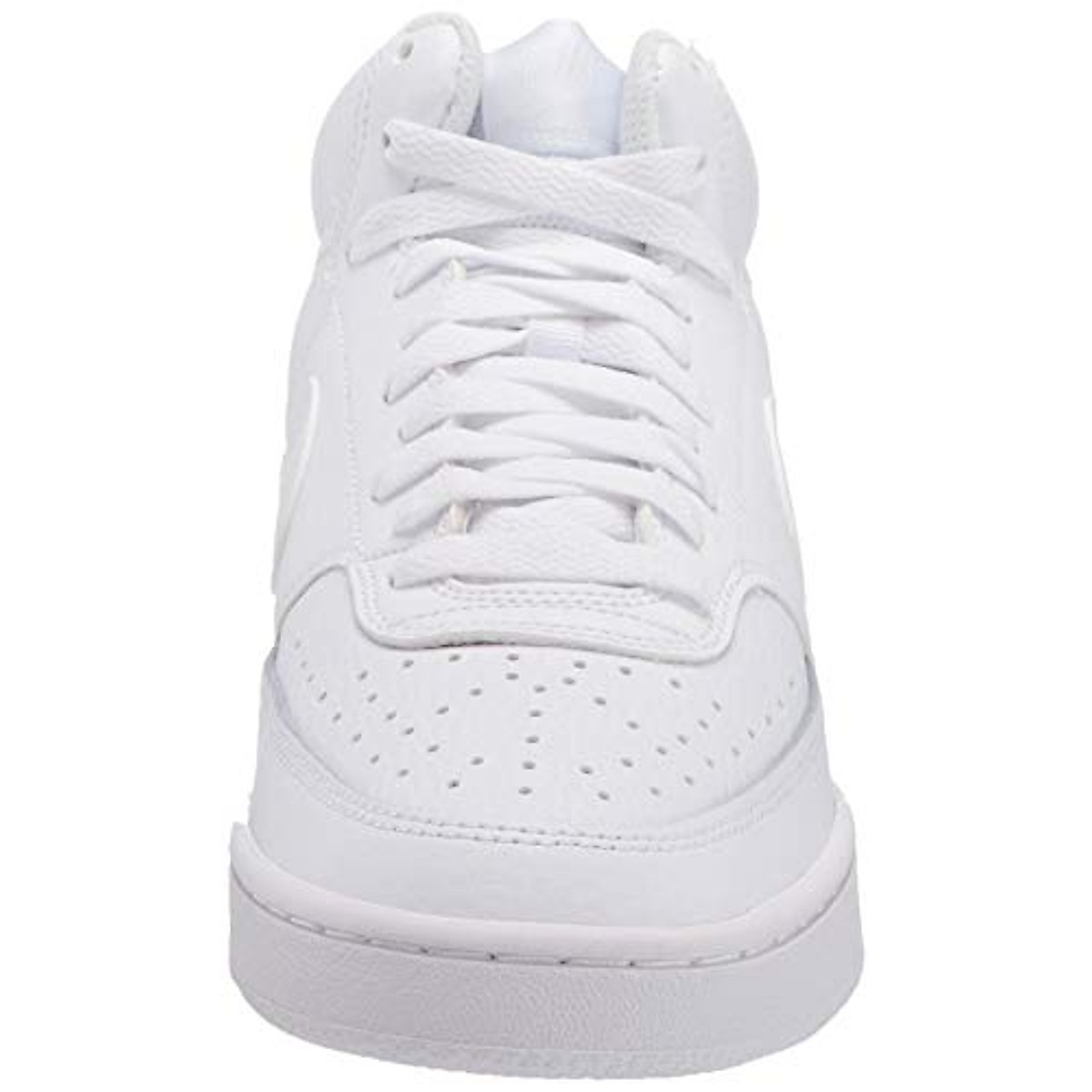 Nike Women's Court Vision Mid Sneaker, White/White-White, 5.5 Regular US