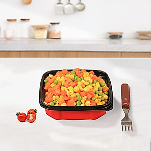 OTOR 14 Ounce Meal Prep Containers Stackable 20 Sets with Airtight Lids Food Grade Square Lunch Boxes Travel Containers BPA Free Dishwasher, Microwave, Freezer Safe