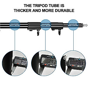 Aluminum Alloy Photography Tripod Stand, 9.19 Feet/2.8m Studio Lighting Tripod Stand for Video Lights, Photography Lights, Reflectors, Softboxes, Umbrellas