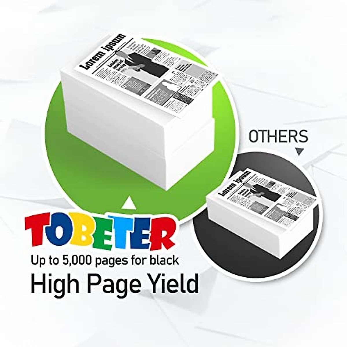 ToBeter Remanufactured 501H 50F1H00 High Yield Toner Cartridge for Lexmark MS310 MS312 MS315 MS410 MS415 MS510 MS610, MS310dn MS312dn MS315dn MS410dn MS415dn MS510dn Printer (up to 5,000 Pages)