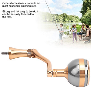 Handle for Gear Fishing Reel, Handle Conversion Aluminum Alloy Gear Fishing Reel Handle Grip for Spinning Reel(M) Other Fishing Tools and Accessories