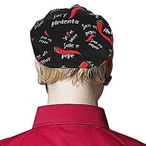 XINFU Chef Work Unisex Adult Printing Chef Hat Beret Party Accessory