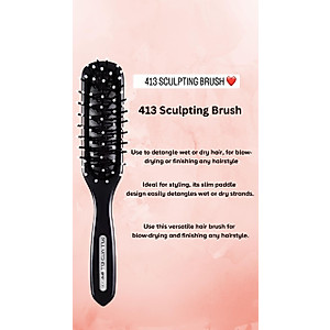 Paul Mitchell Pro Tools 413 Sculpting Brush, Classic Hair Brush for Detangling, Sculpting + Styling Wet or Dry Hair