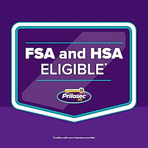 Prilosec OTC, Omeprazole Delayed Release 20mg, Acid Reducer, Treats Frequent Heartburn for 24 Hour Relief, All Day, All Night*, 20mg, 42 Tablets