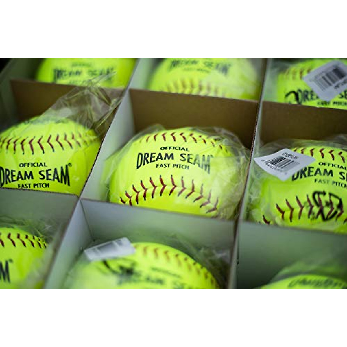 Rawlings | Official DREAM SEAM Fastpitch Softballs | 12" USA / ASA NFHS | C12RYLAH | 12 Count