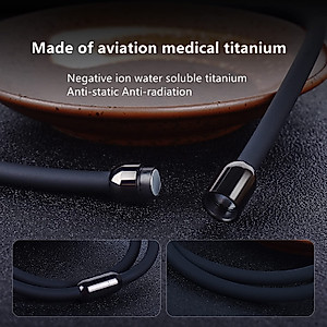 BCletty Necklace, Silicon, Germanium, Magnetic Joint, Static Eliminator, Necklace, Antistatic, Titanium, Magnetic, Stainless Steel, Fashion, Luxury Design, Popular Model, Silica gel, No Gemstone