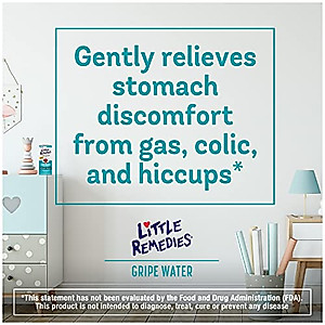 Little Remedies Gripe Water-No Alcohol, Sodium Bicarbonate, Artificial Color & Gluten Free-Safe for Newborns, 4 Fl. Oz (Pack of 1)
