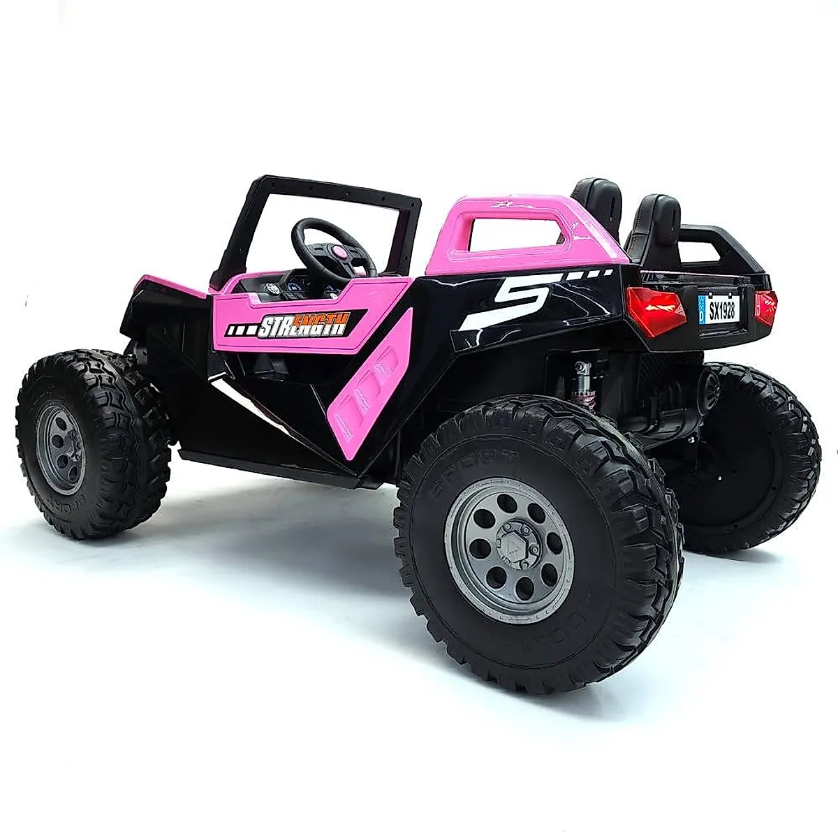 4X4 Upgraded Kids Ride on car 24v XXL Ride On UTV Buggy Quad SIDEBYSIDE RZR with 2 Adjustable Leather Seats Rubber Tires TV Touch Screen Parent Remote Control 2-11mph 3 speed new 2024 model hold 265lb