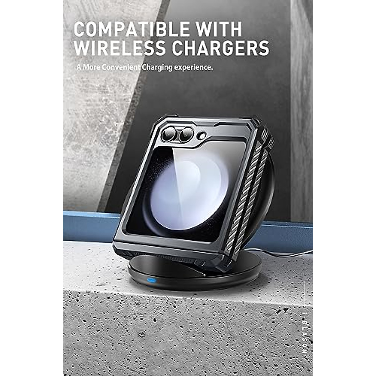 i-Blason for Samsung Galaxy Z Flip 5 Case with Stand, [Built-in Screen Protector] [Hinge Protection], Full-Body Protection Magnetic Phone Case for Galaxy Z Flip 5, Black