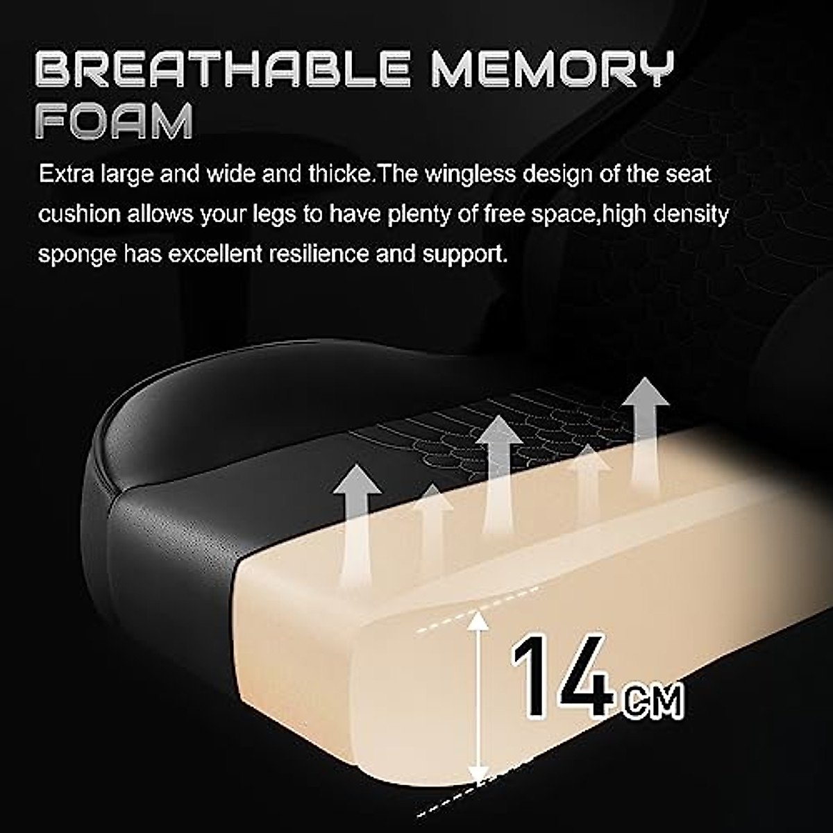 IWMH Office Chair for Adults, Ergonomic Computer Chair with Lumbar Support, High Back Executive Swivel Rolling Desk Chair, Height Adjustable (Black 1)