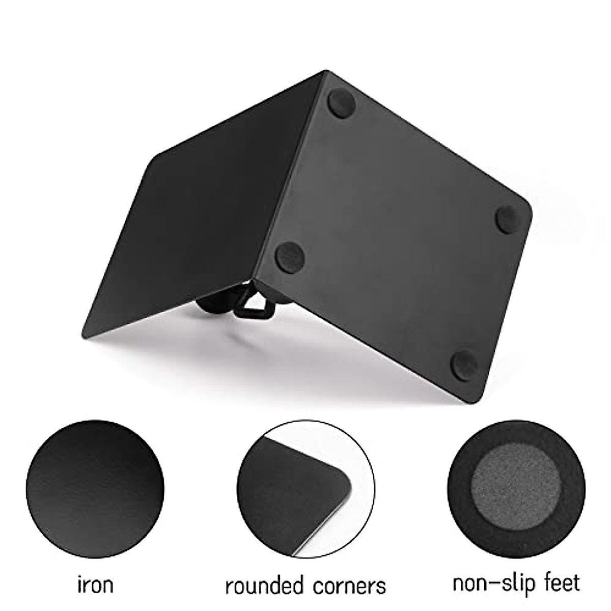 Decorative Bookends for Shelves Metal Book Ends- Elegant Book Holder - Durable, Non Skid Heavy Duty Bookends Decorative Unique Book Stoppers for Books, Magazines & More